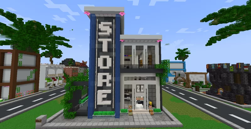 Tienda Griff en Deluxezone Earth Minecraft Map