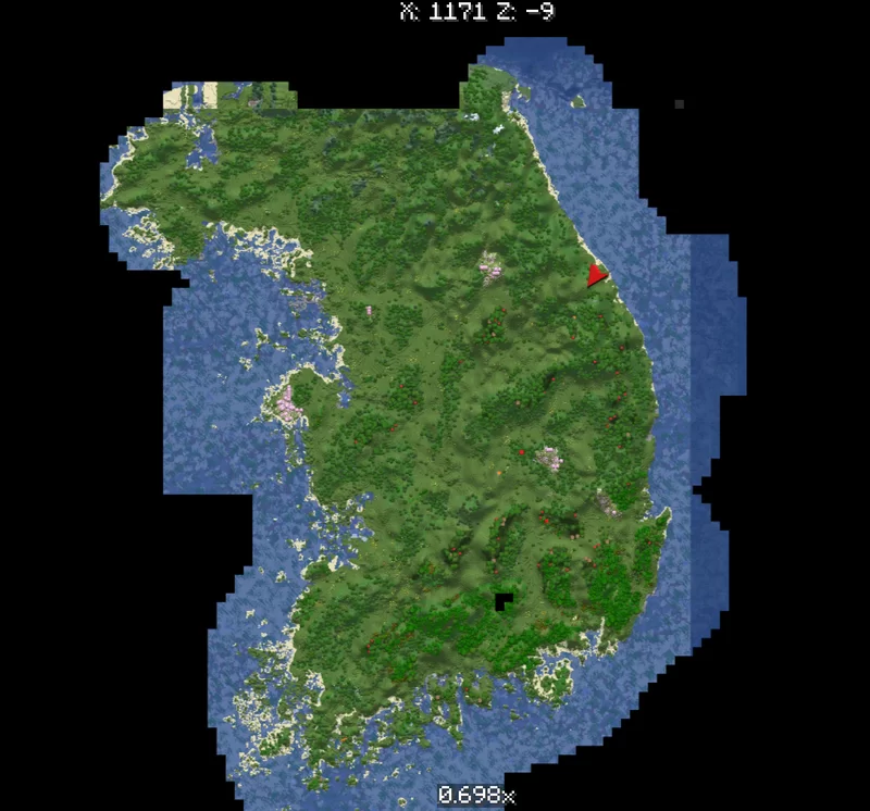 Map of Korea (V1) Minecraft Map