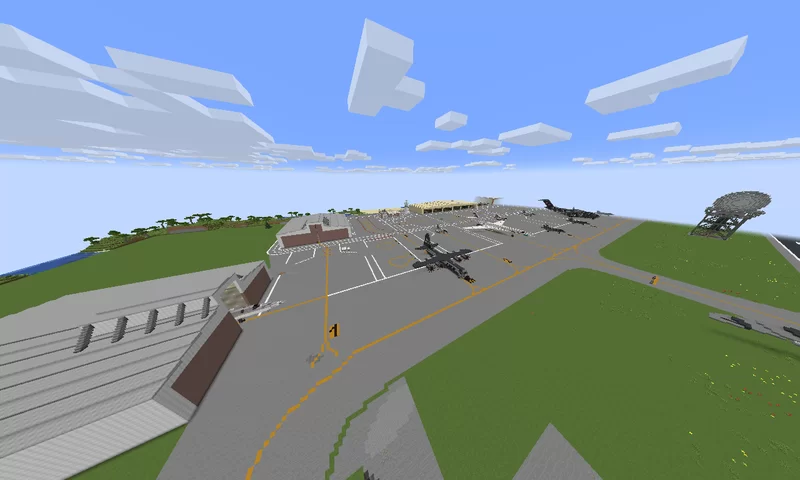 Simple military base (RENEWED) Minecraft Map