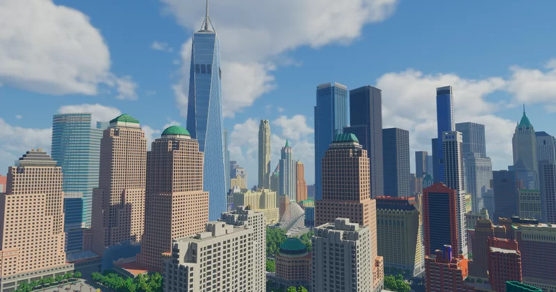 NEW YORK - Lower Manhattan 1:1 scale NYC Minecraft Map