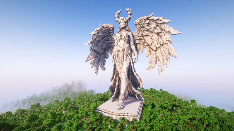 Minecraft Angel Statue V11 Free Minecraft Map