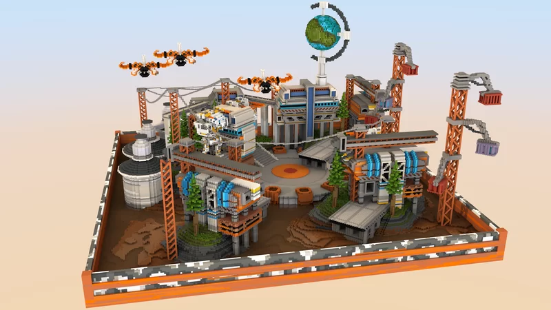 [Hub] Sci-Fi Junkyard - 250x250 Minecraft Map