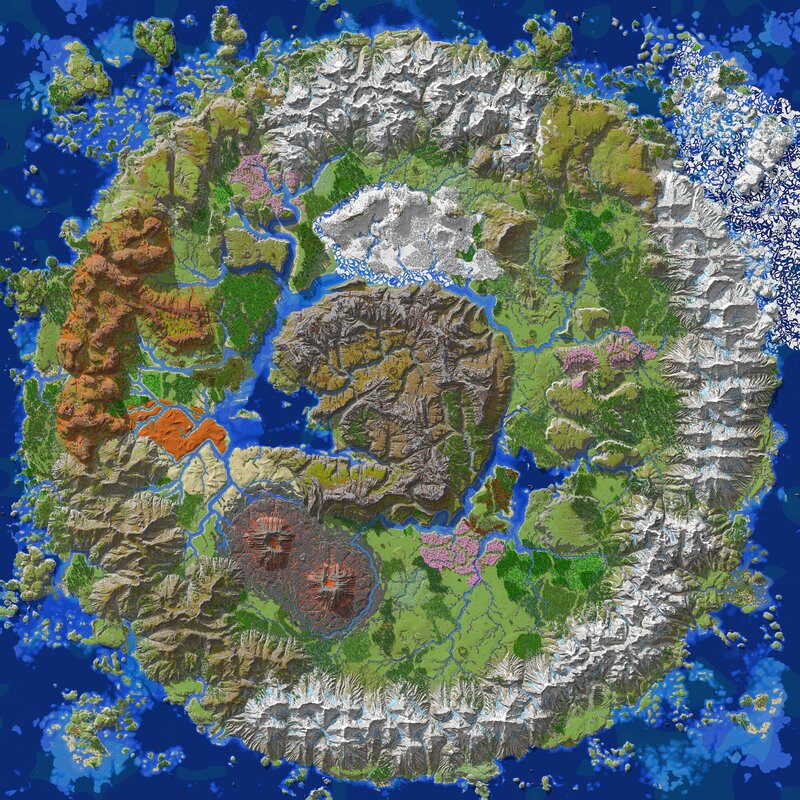 🌵 Yoxadion, 8K, Mountain Ring, Canyons and Plateaus [WIP, 1.21 ...