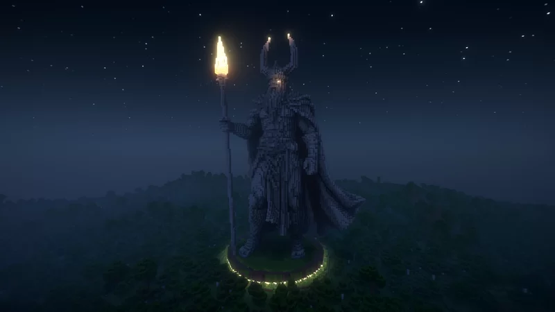 Minecraft Odin Statue Minecraft Map