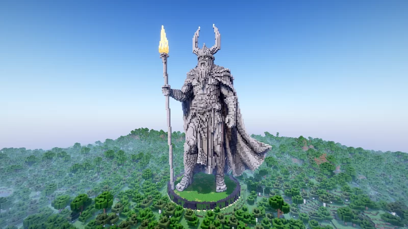Minecraft Odin Statue Minecraft Map