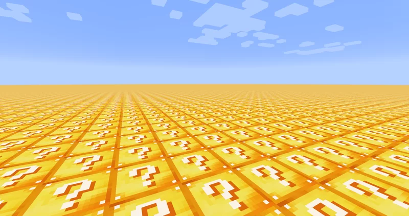 Lucky Block Flat World Minecraft Map