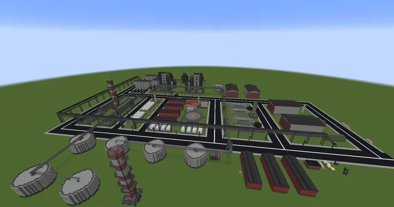 Create: The Factory Must Grow, The Oil refinery map Minecraft Map