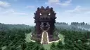 Minecraft Black Wolf Nether Portal Statue V05 Free Schematic Minecraft Map