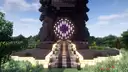 Minecraft Black Wolf Nether Portal Statue V05 Free Schematic Minecraft Map