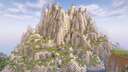 Tall peaked Mountain Range Minecraft Map