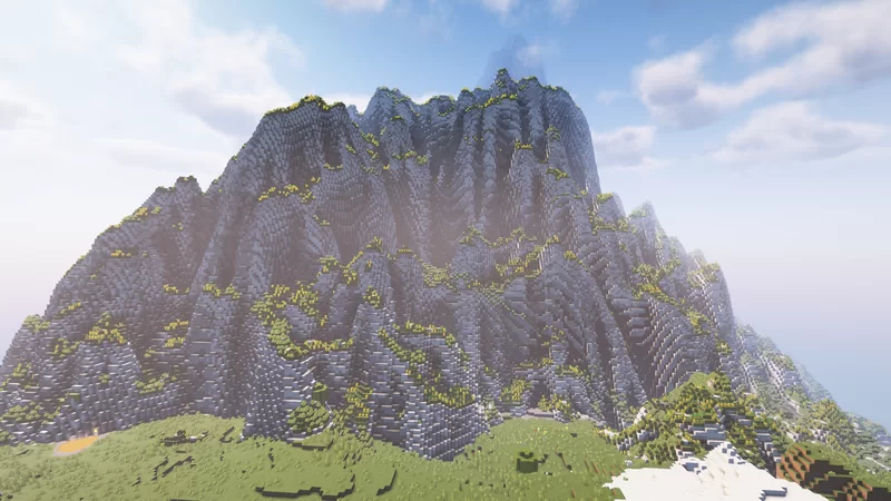 Tall peaked Mountain Range Minecraft Map