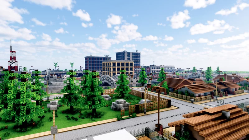 LOS BLOCKS 🌴 GTA City Roleplay Map (1.20.4 and above) Minecraft Map