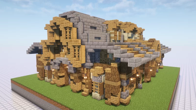 Animal Barn for Survival [Wool/Chicken farm] Minecraft Map