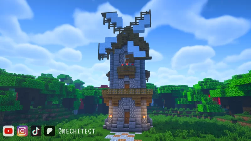 Medieval Windmill Minecraft Map