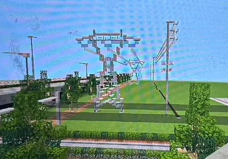 Transmission Tower I built on my phone Minecraft Map