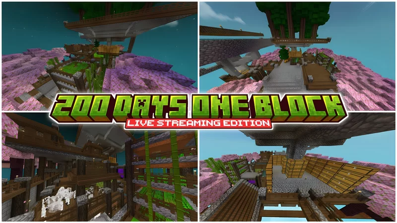 200 DAYS IN MINECRAFT ONE BLOCK Minecraft Map