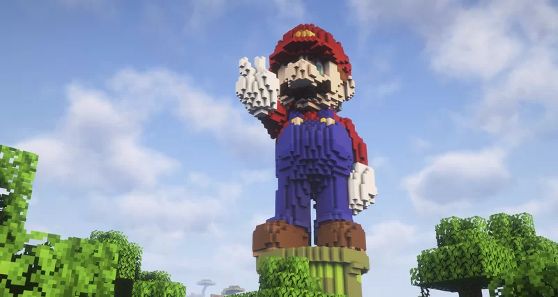 Statue of mario bross Minecraft Map