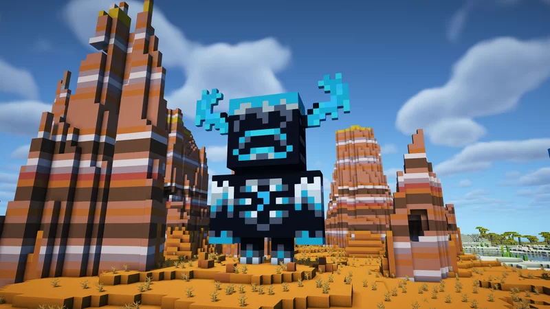 Baby Warden Statue House Minecraft Map