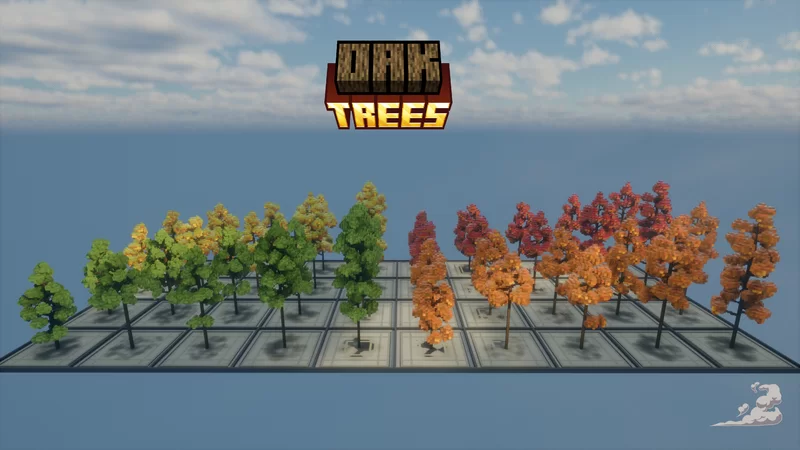DustyBuilds | Autumn Oak Tree Pack | Asset Minecraft Map