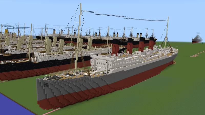 RMS Arundel Castle / RMS Windsor Castle (1:1 Scale) Minecraft Map