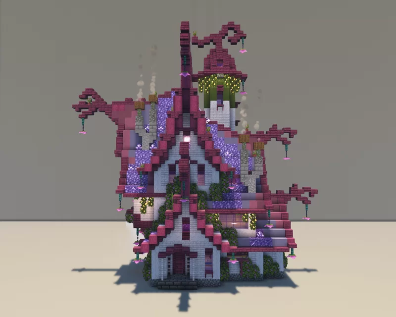 Magenta fantasy house Minecraft Map