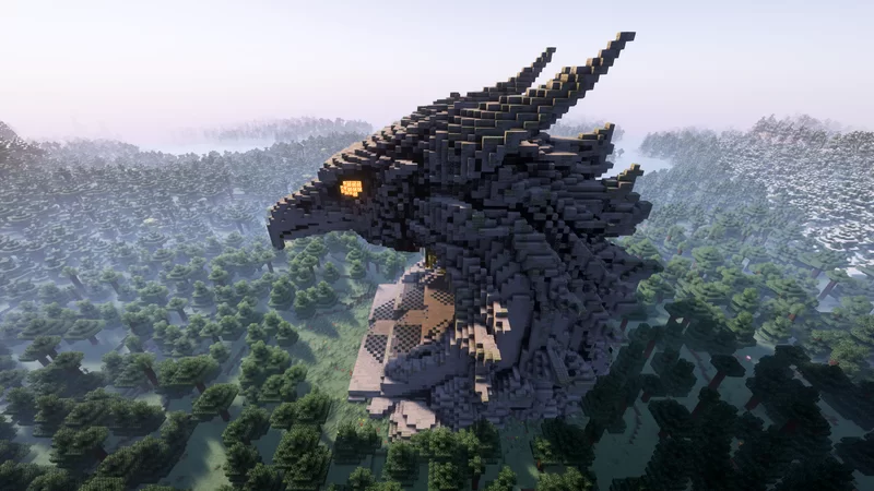 Minecraft Crow Head Nether Portal Statue Minecraft Map