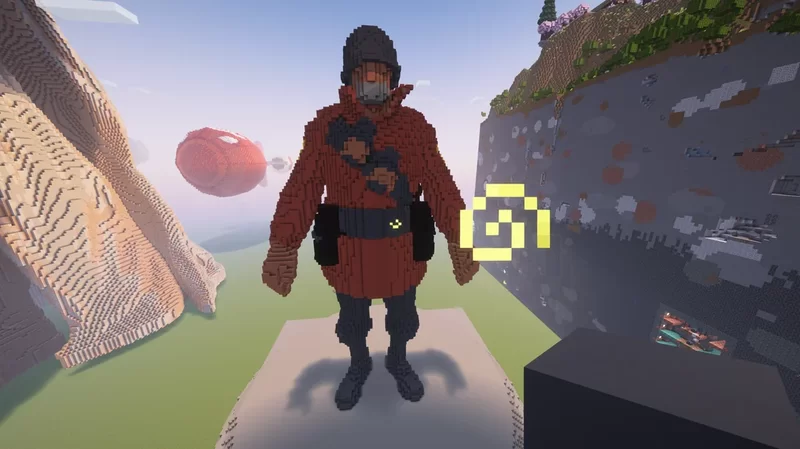 TF2 Soldier Statue (Colored) Minecraft Map
