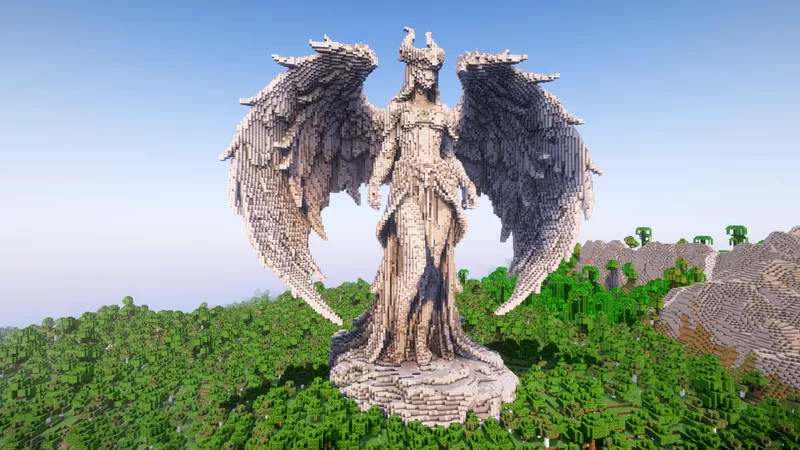 Minecraft Angel Statue V12 Minecraft Map