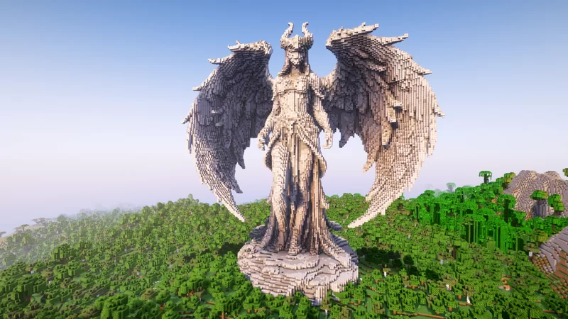 Minecraft Angel Statue V12 Minecraft Map