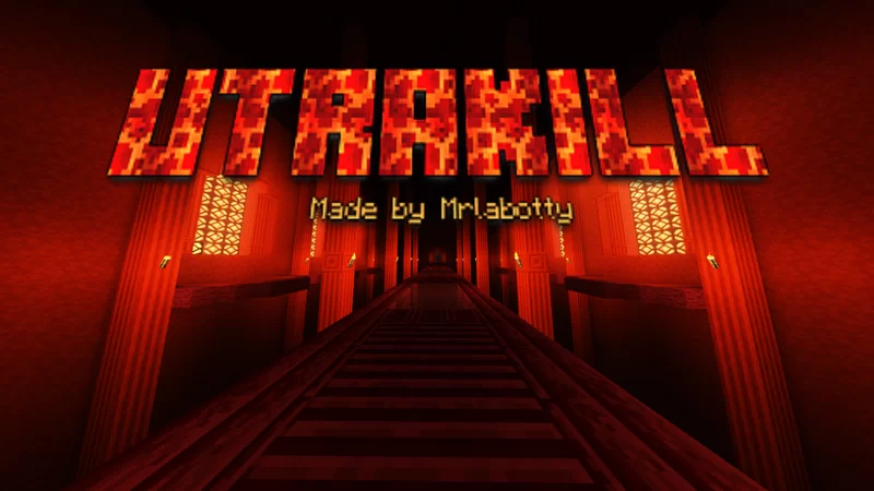 Ultrakill-like level in Minecraft Minecraft Map