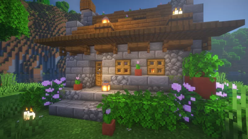 Cozy Riverside Cottage Minecraft Map