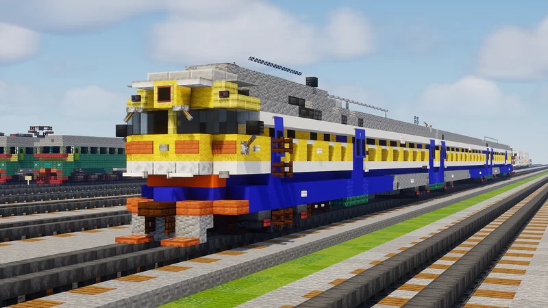RVR DR1A Soviet Latvia DMU Train Minecraft Map