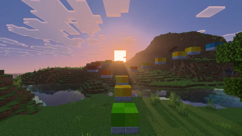 Jump and run Minecraft Map