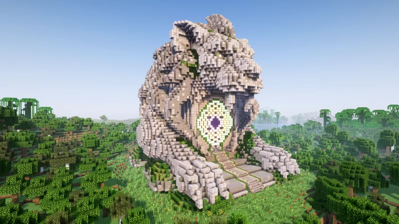 Minecraft Lion Nether Portal Statue V02 Minecraft Map