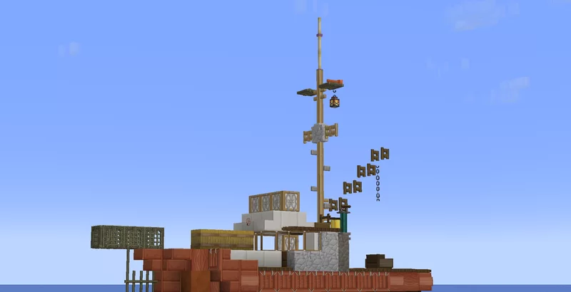 《JAWS》 ORCA boat 1:1 Scale Minecraft Map