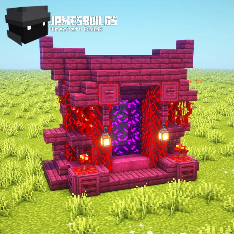 Crimson Nether Portal Minecraft Map