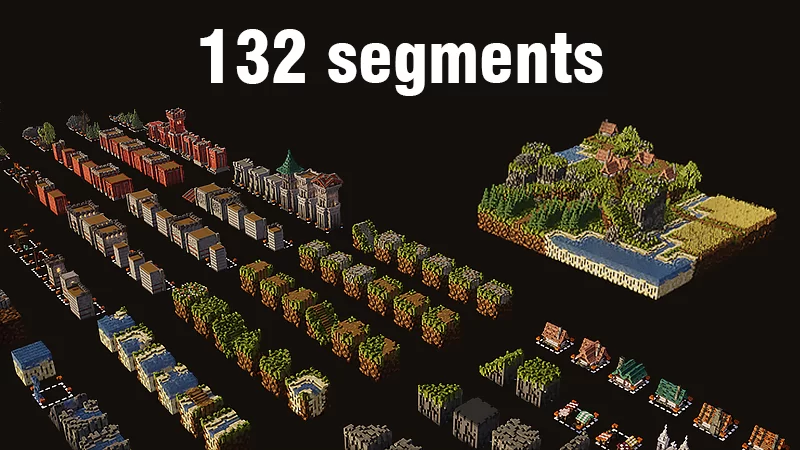 my ALL Modular Diorama Segments Minecraft Map