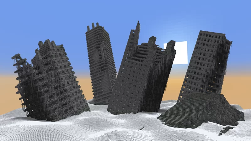 Apocalyptic Ruins | Post Apocalyptic City Scene | Download Minecraft Map