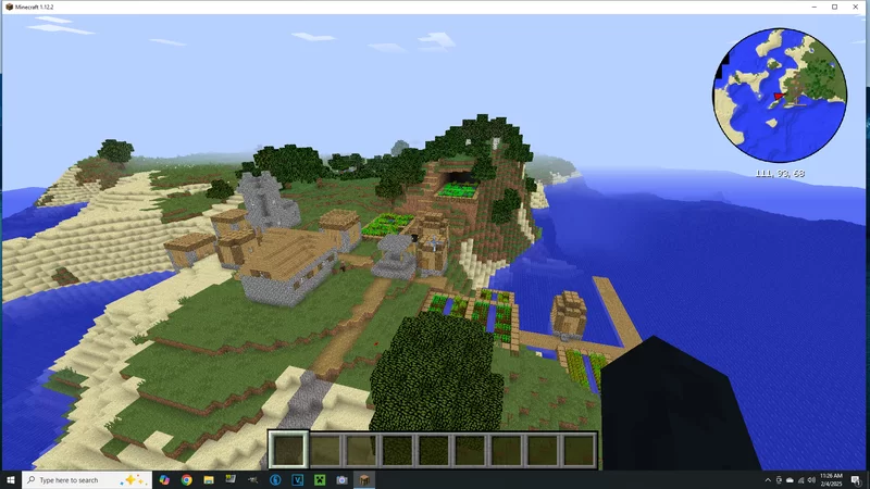 Strange Cave in Village for Java Minecraft v. 1.12.2 Minecraft Map