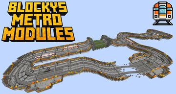 Trainstation Minecraft Maps with Downloadable Schematic