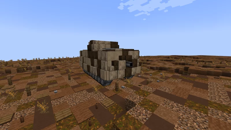 WW1 A7V tank schematic for Create mod Minecraft Map