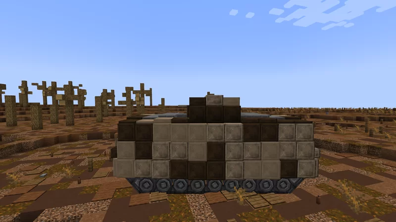 WW1 A7V tank schematic for Create mod Minecraft Map