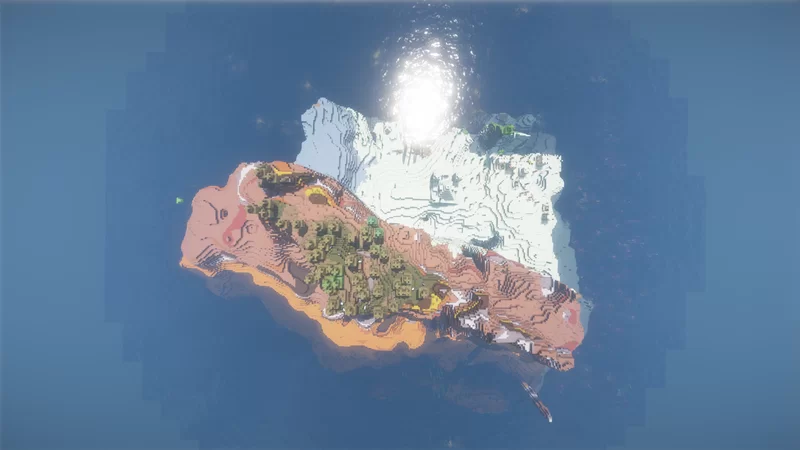 Modified Survival Map (Ocean - Desert) - JAVA Minecraft Map