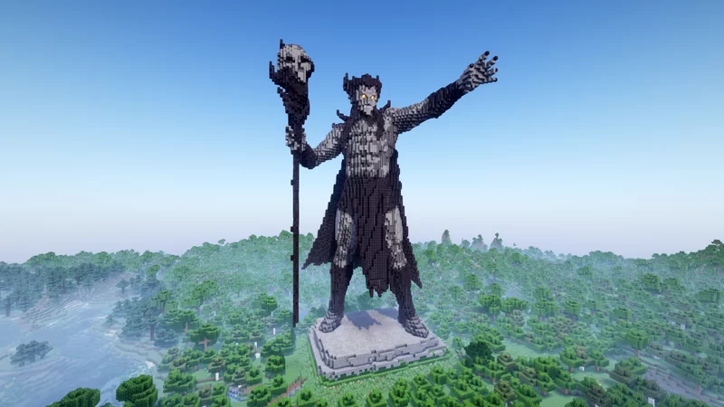 Minecraft Mephisto |Marvel Hell-Lord| Statue Minecraft Map