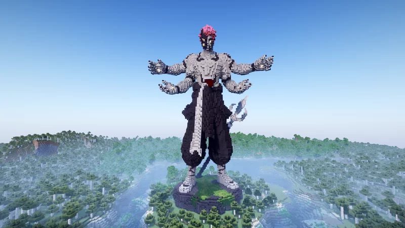 Minecraft Sukuna True Form |Jujutsu Kaisen| Statue Free Schematic ...