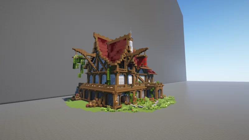 Medieval Fantasy Inn / Tavern I Download I Interior Minecraft Map