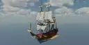 [1:1 scale] Adventure Galley (William Kidd's pirate ship) Minecraft Map