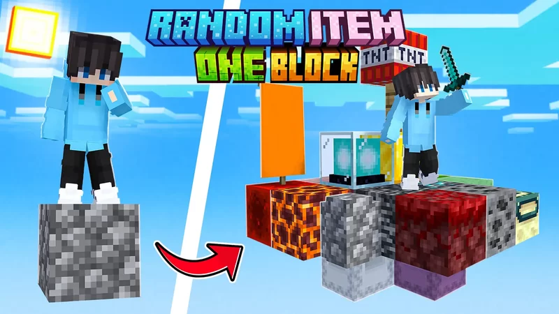 Minecraft Random Item One Block Minecraft Map