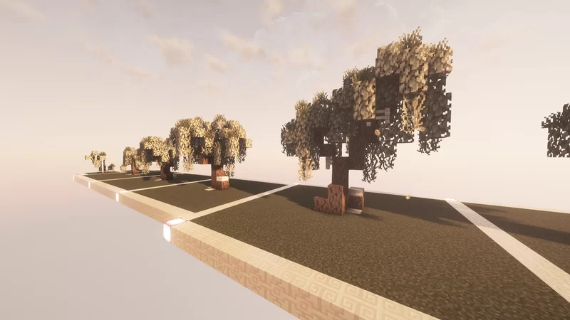 Luna's Custom Pale Oak Trees Minecraft Map