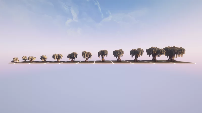 Luna's Custom Pale Oak Trees Minecraft Map